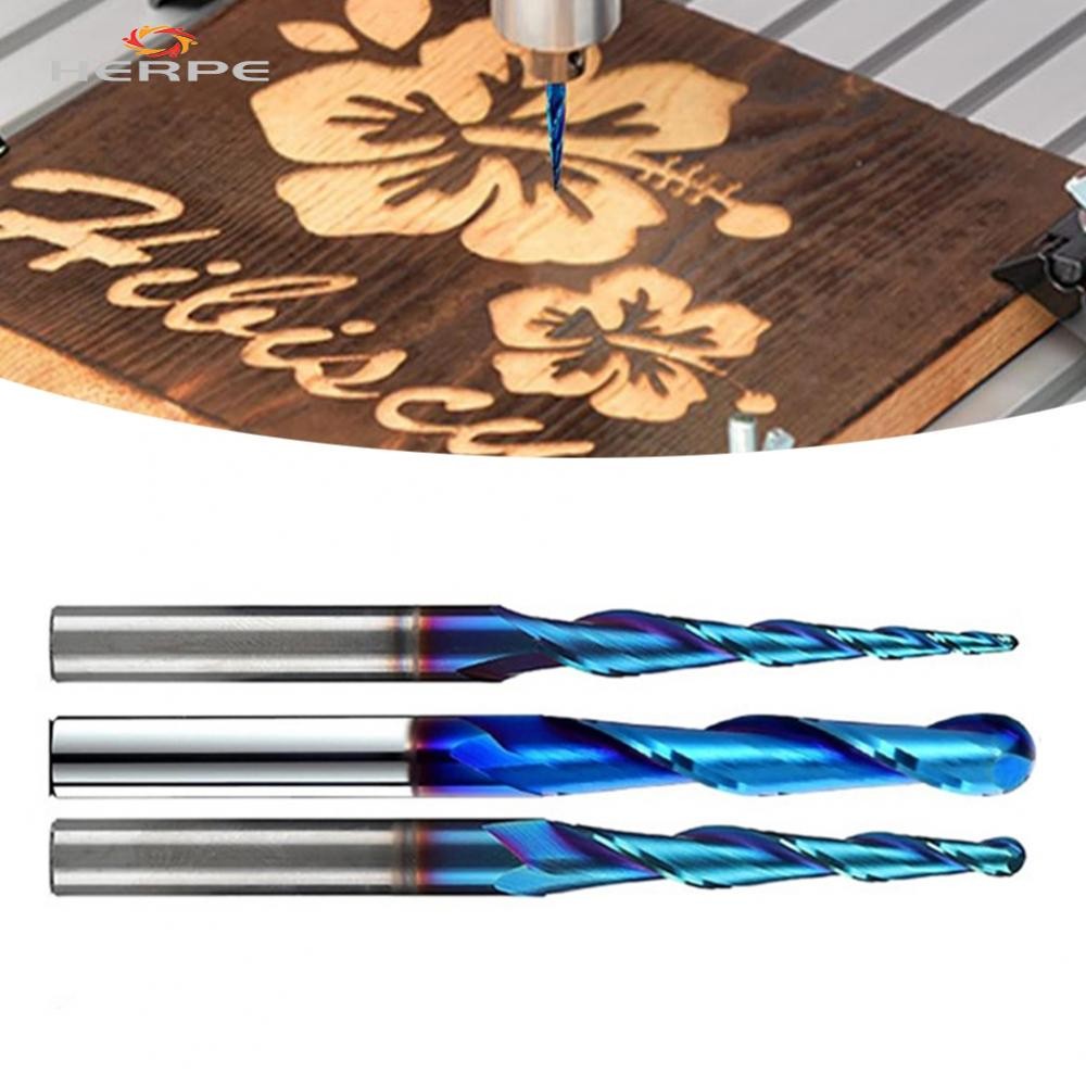 [HERPEVN]CNC Router Bit 45° Spiral Angle Extended Tool Life High-Speed ...
