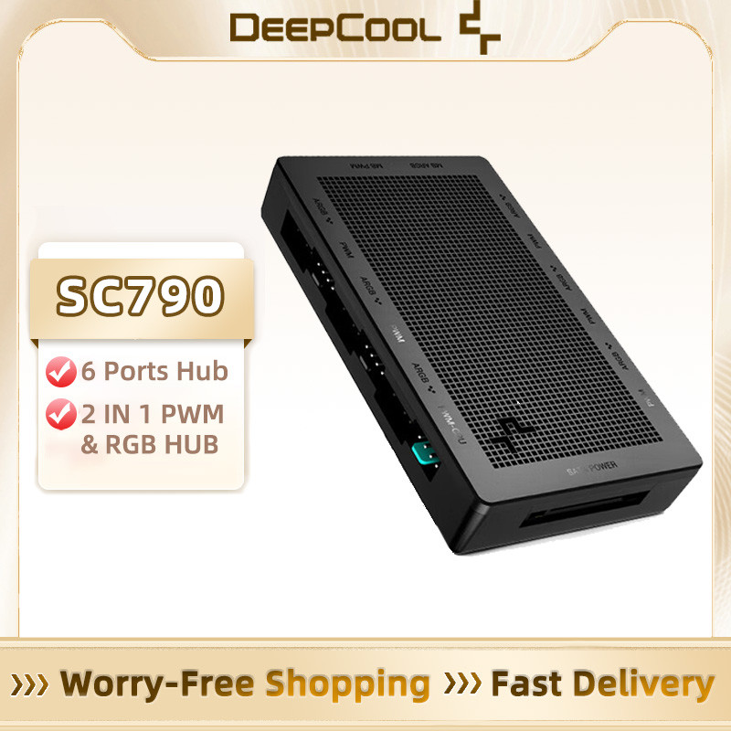 DeepCool SC790 1 đến 6 PWM & ARGB Hub Thu hút từ tính 5V 3pin ARGB Fan ...