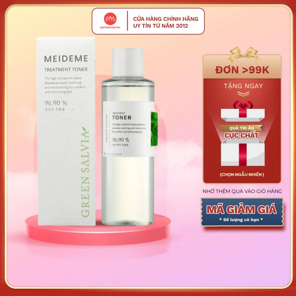 Toner Meideme giảm mụn thuần chay Green Salvia Treatment 200ml - nước ...