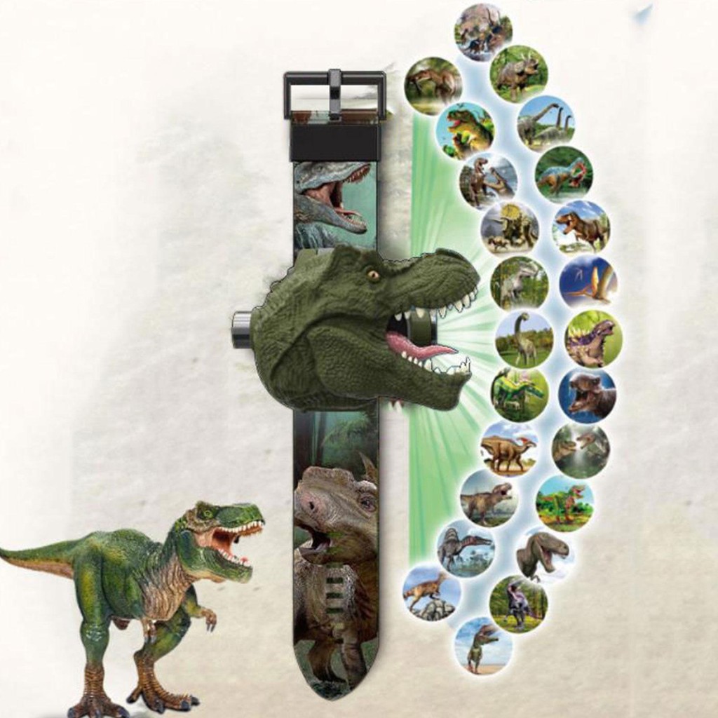 Dinosaur Watch 24 Dinosaur Projection Patterns Cartoons Kids Digital ...