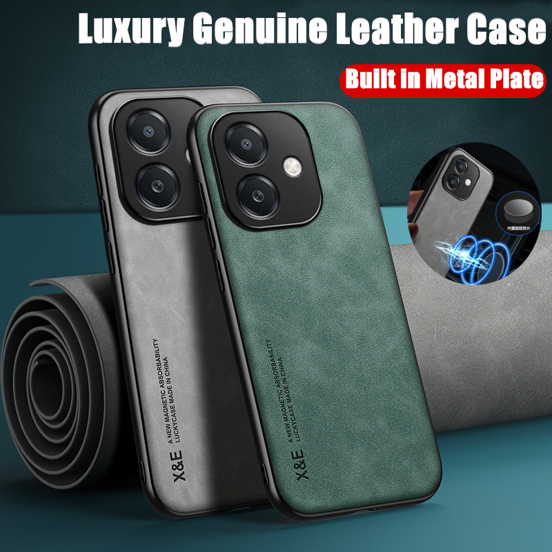 Dành cho OPPO A20 CPH2641 Vỏ da cừu chính hãng tối giản mỏng có mặt sau ...