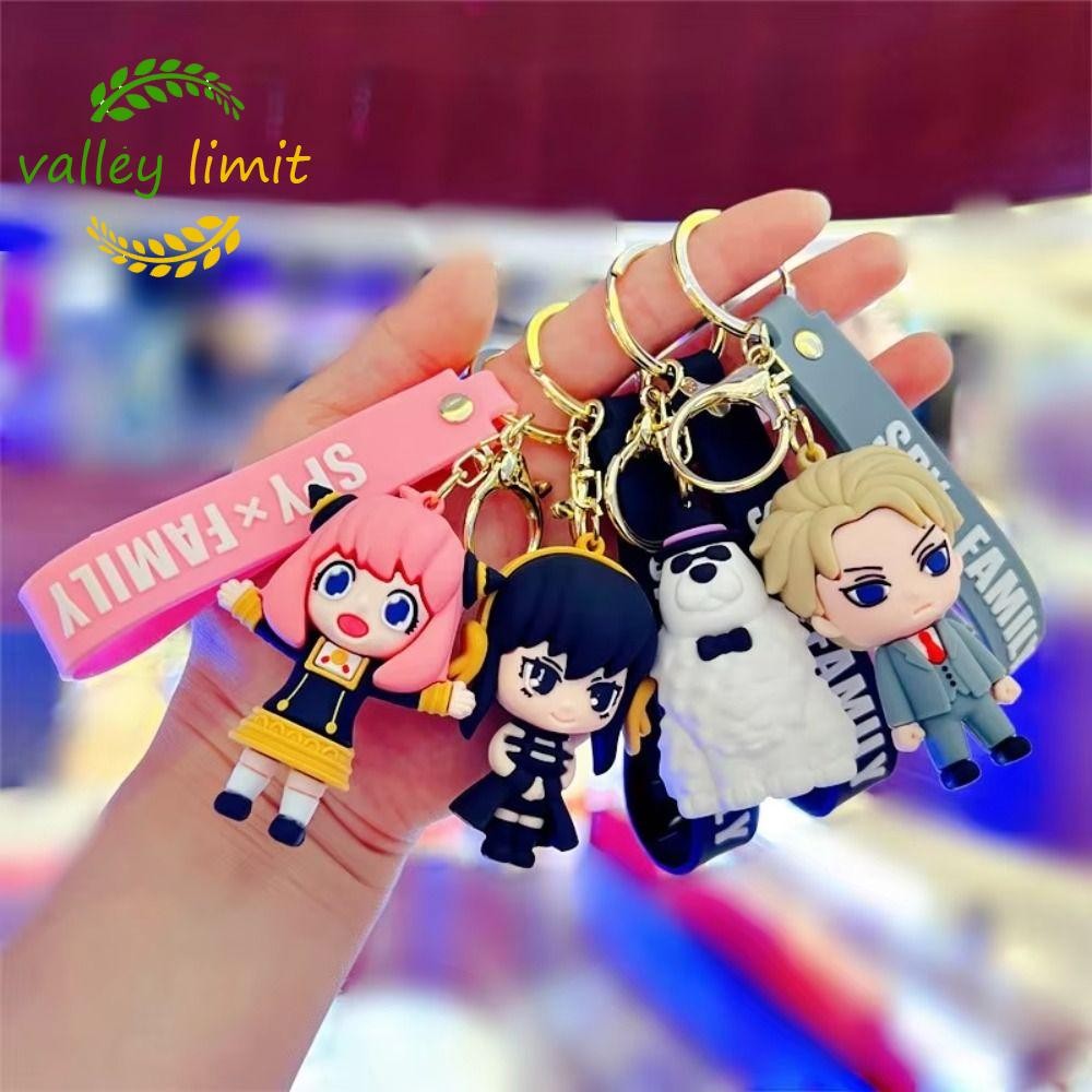 VALLEY LIMIT Móc khóa hình hoạt hình, Móc khóa búp bê thu nhỏ Spy X ...