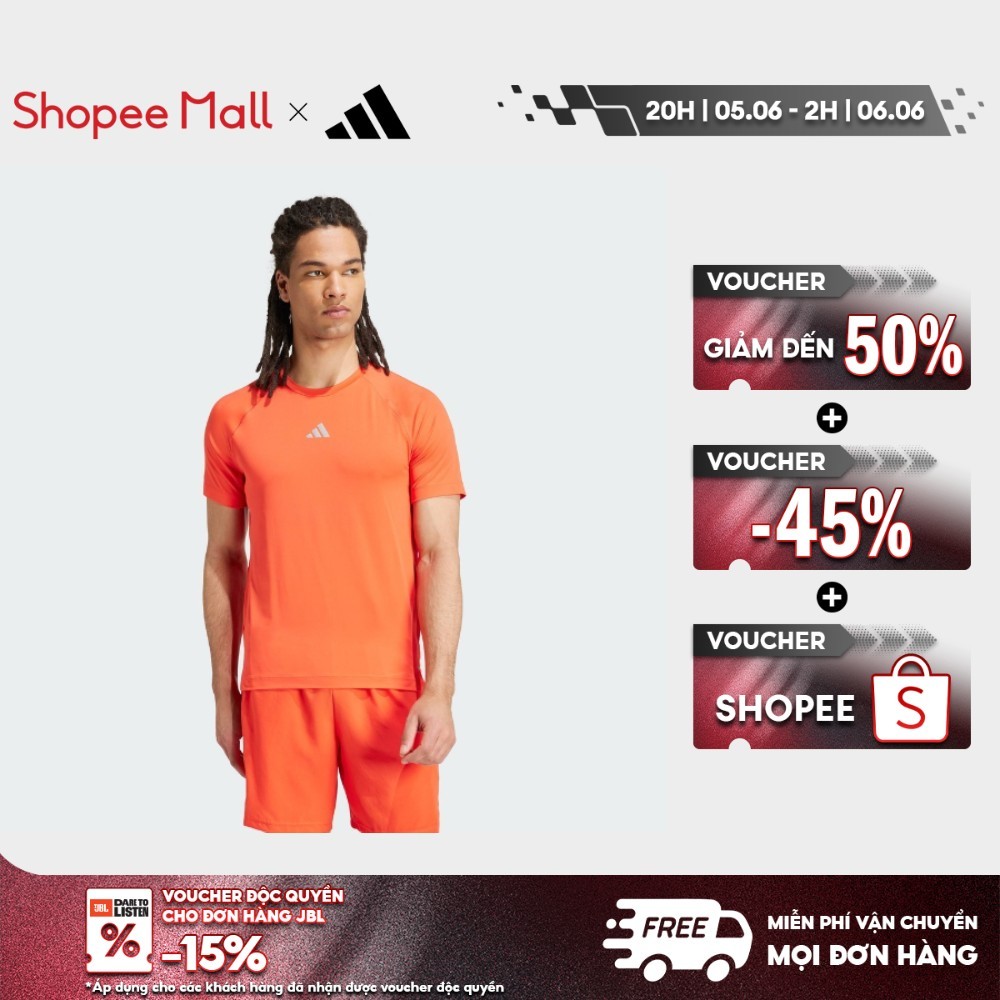 adidas Training Gym Training Tee Men Orange IW8373 | Shopee Việt Nam