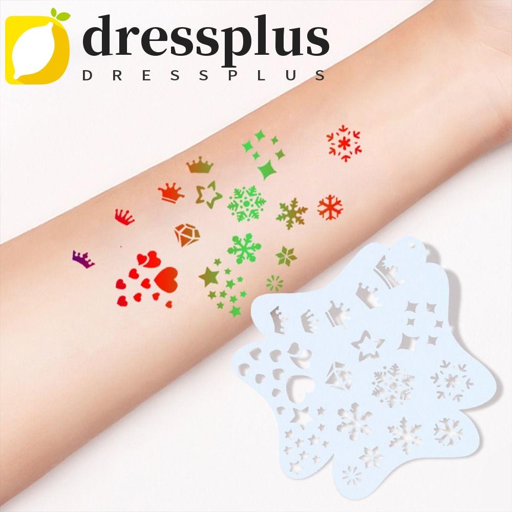 DRESSPLUS DIY Body Art Paint Stencils, Bản mẫu sơn mặt thủ công DIY ...