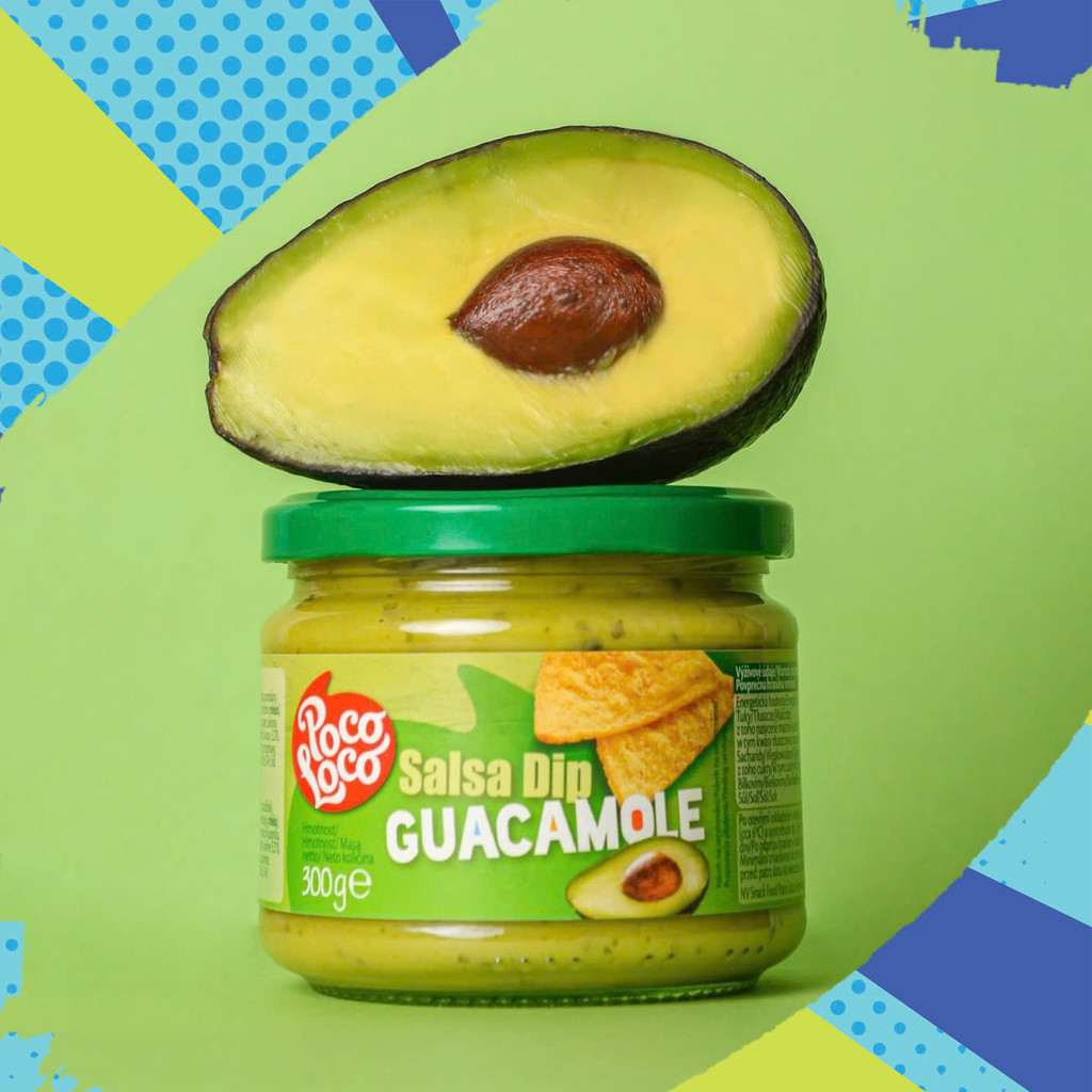 Sốt Quả Bơ (Cay Nhẹ) Salsa Guacamole POCO LOCO, Hộp Thuỷ Tinh 300g ...