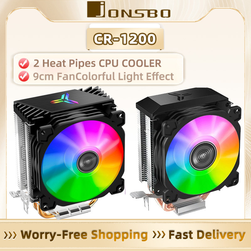 Jonsbo CR1200 9cm Quạt 2 Ống Nhiệt Tháp CPU Làm Mát Với Bộ Tản Nhiệt ...