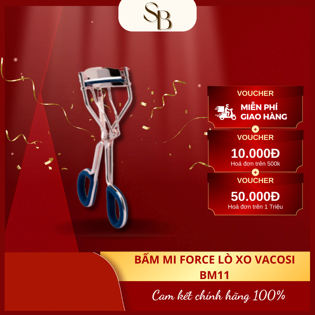 Bấm Mi Force Lò Xo VACOSI FORCE EYELASH CURLER - BM11 | Shopee Việt Nam