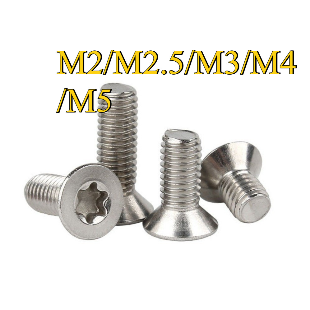 Bu lông đầu chìm Torx bằng thép không gỉ 304 M2 / M2.5 / M3 / M4 / M5 (YL-VN) | Shopee Việt Nam