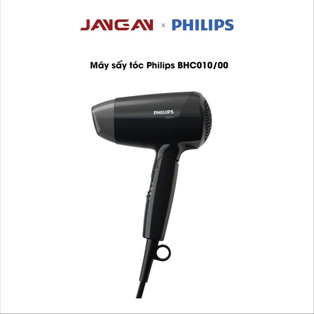 Máy Sấy Tóc PHILIPS BHC010/10 - Công suất 1200W, thiết kế gấp gọn, bảo ...