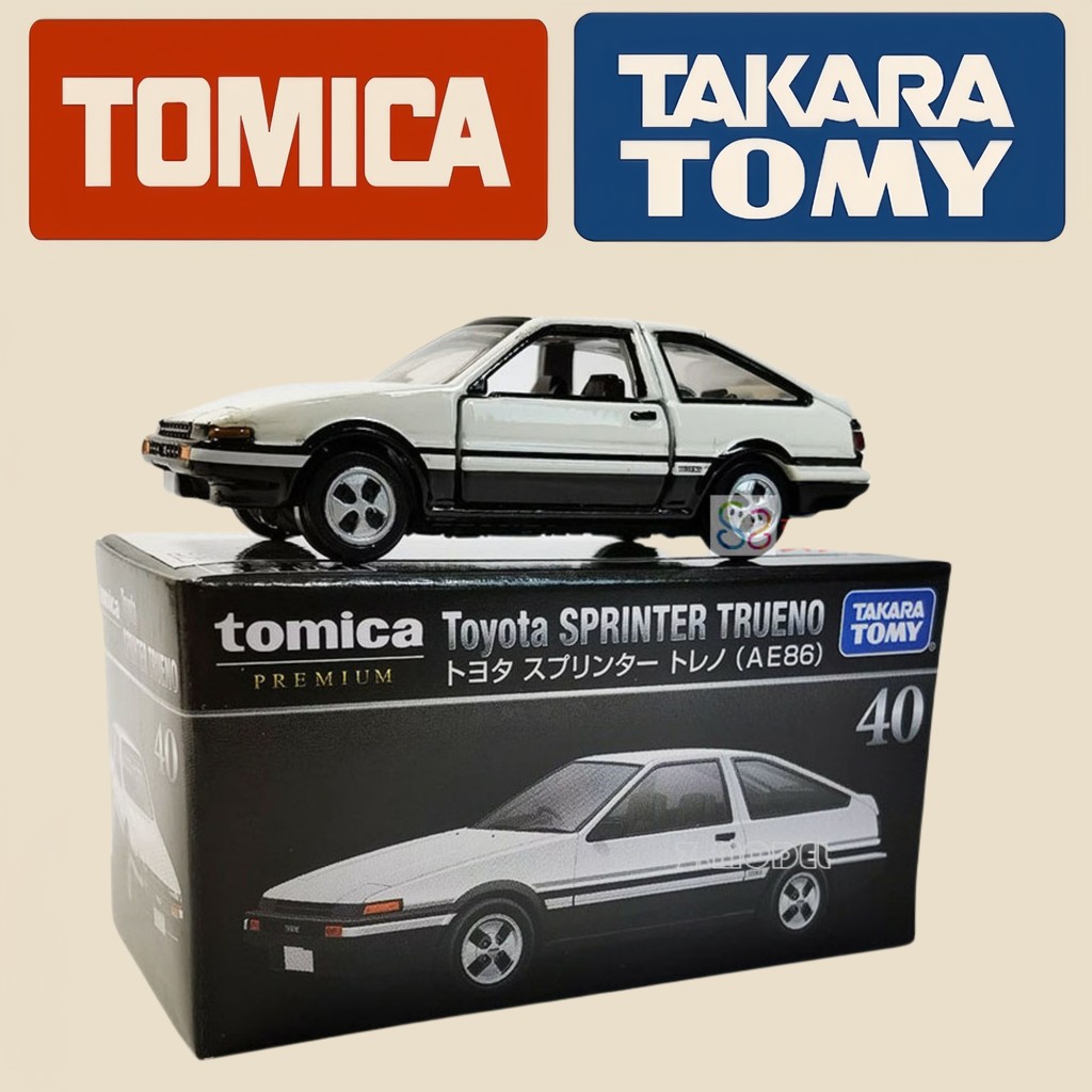 Tomica Premium TP40 Toyota AE86 Trueno Initial D Hộp Đen Xe Diecast 1: ...