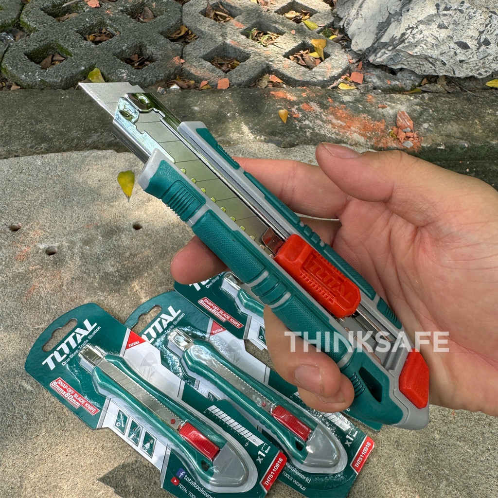 Dao rọc giấy cao cấp TOTAL THT522136 kèm 3 lưỡi dao chất liệu SK5, dùng ...