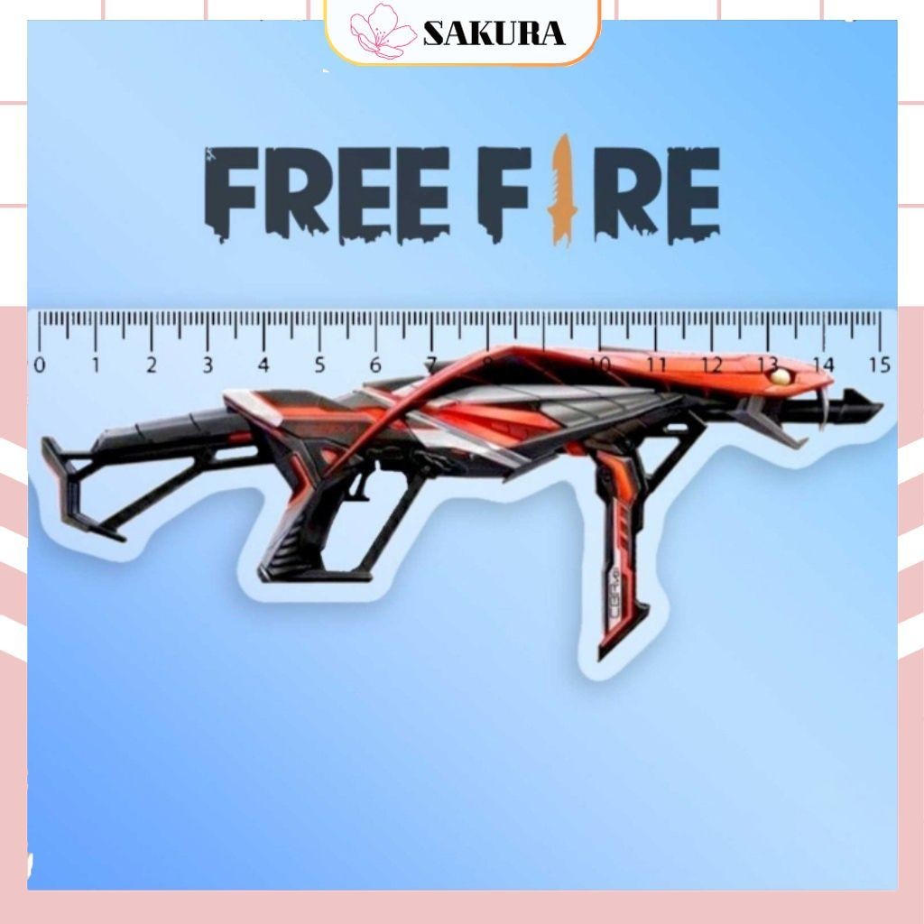 Mô hình Thước Kẻ Học Sinh 15cm In Free Fire Cs Go Counter Strike Cf ...