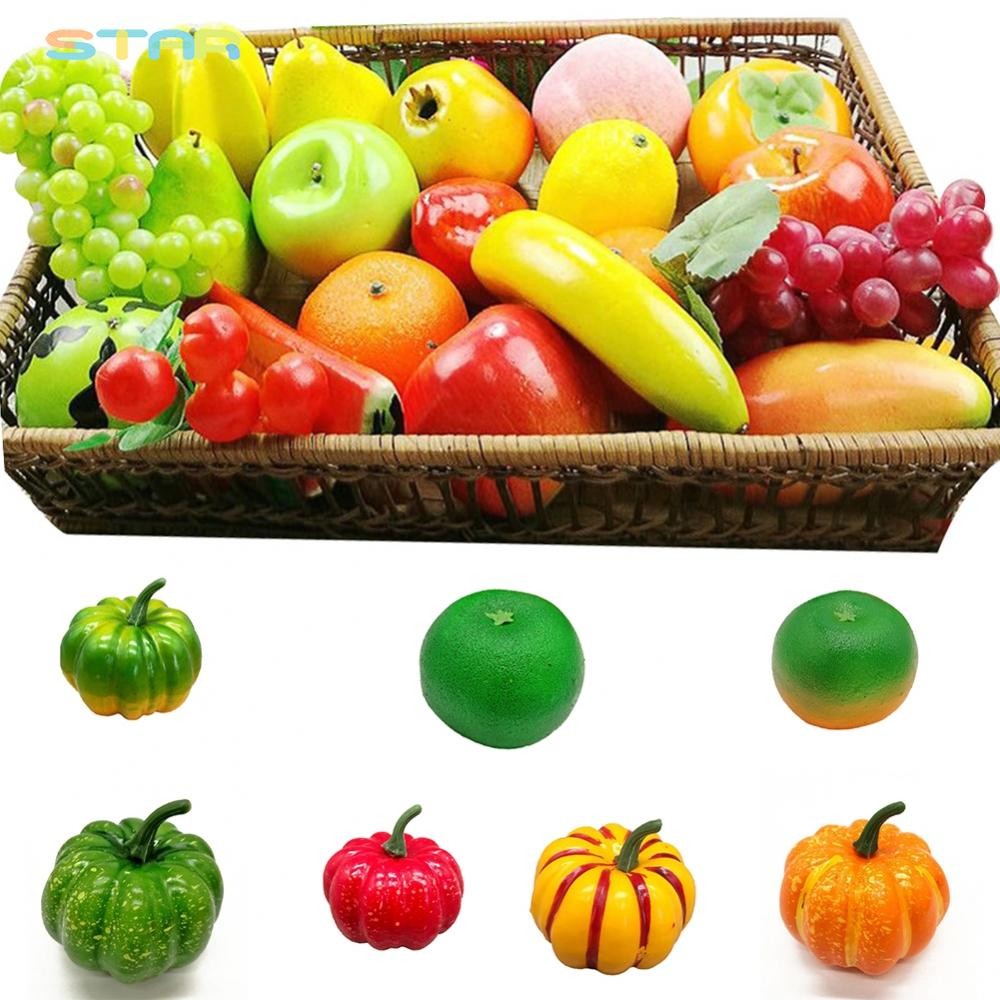 Realistic Artificial Fruits for DIY Home Decor Lifelike Plastic Fake ...