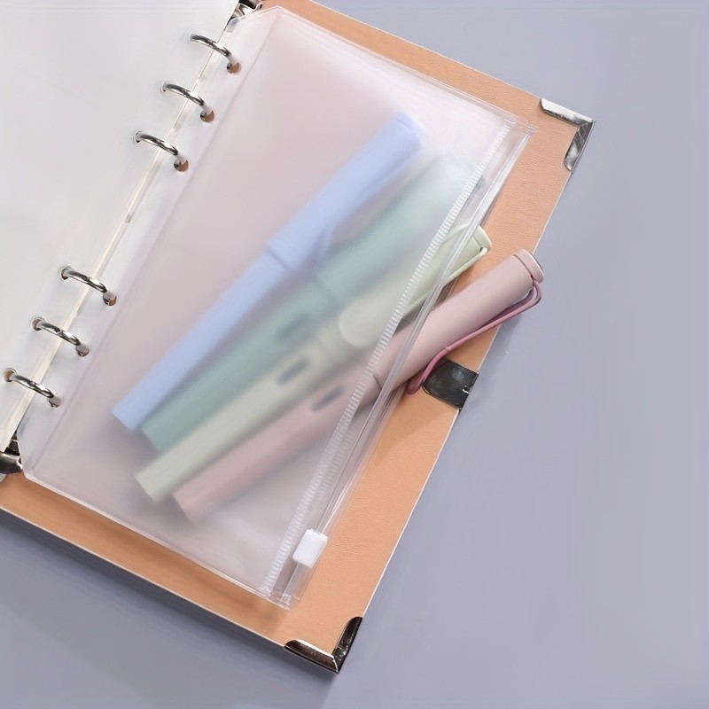 A5 A7 PVC Túi Trong Suốt Sổ Tay Lưu Trữ Tài Liệu Túi Thông Tin Notepad ...