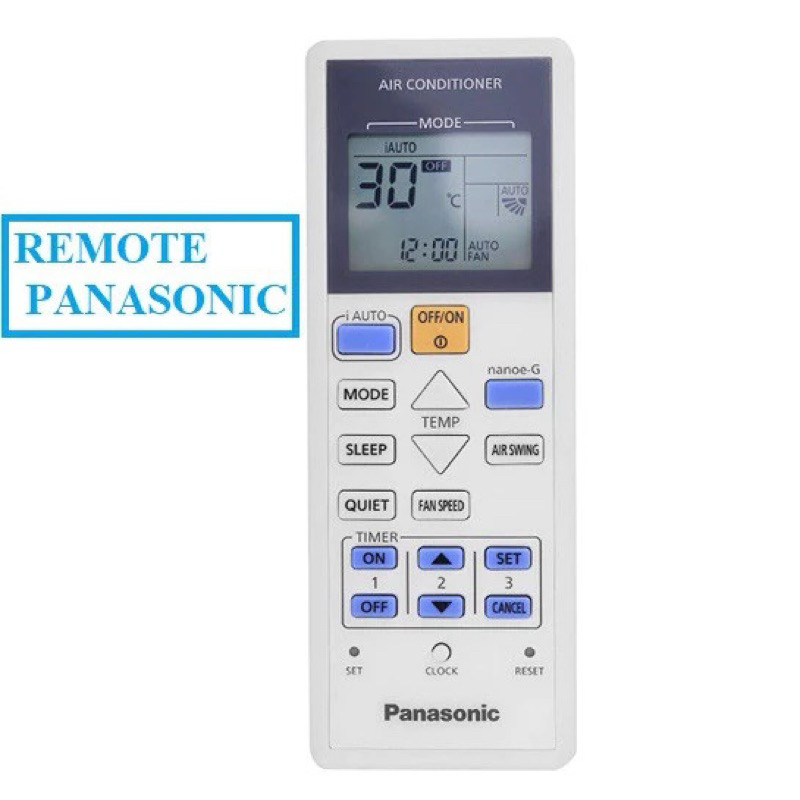 Điều khiển điều hòa Panasonic 1 chiều thường Có iAUTO (loại ngắn ...