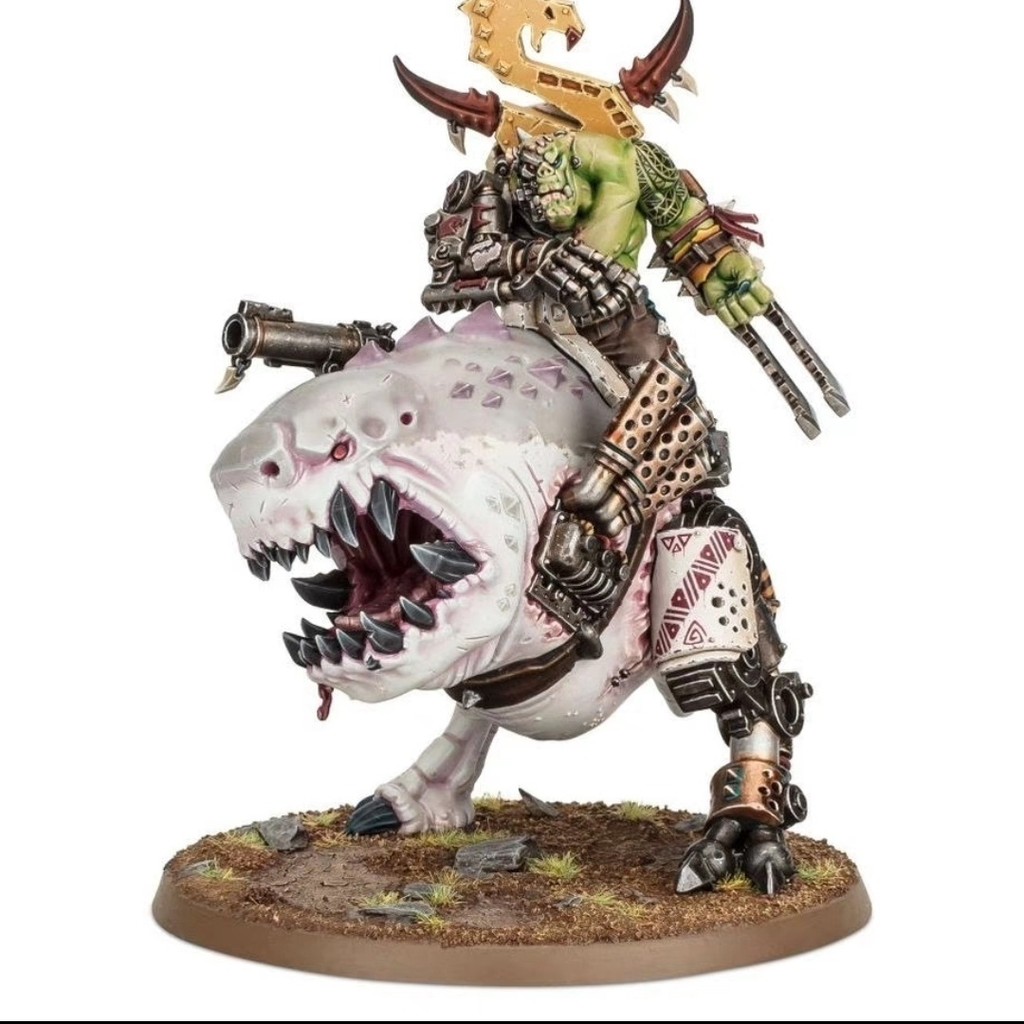 War Hammer40k Orc Bad Scar Mozog Ork Slayer Soldier White Model ...
