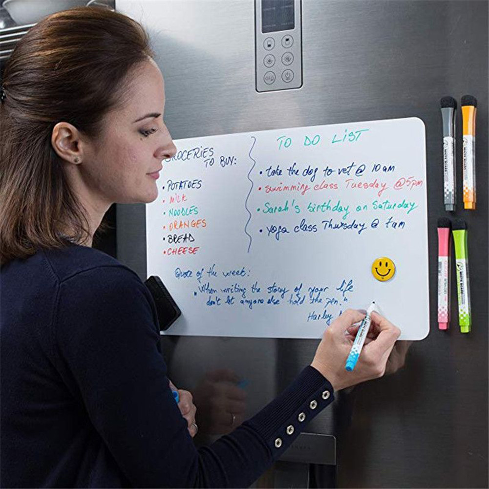 Magnetic Whiteboard Timetable Fridge Board Magnetic Board Memo Pads ...
