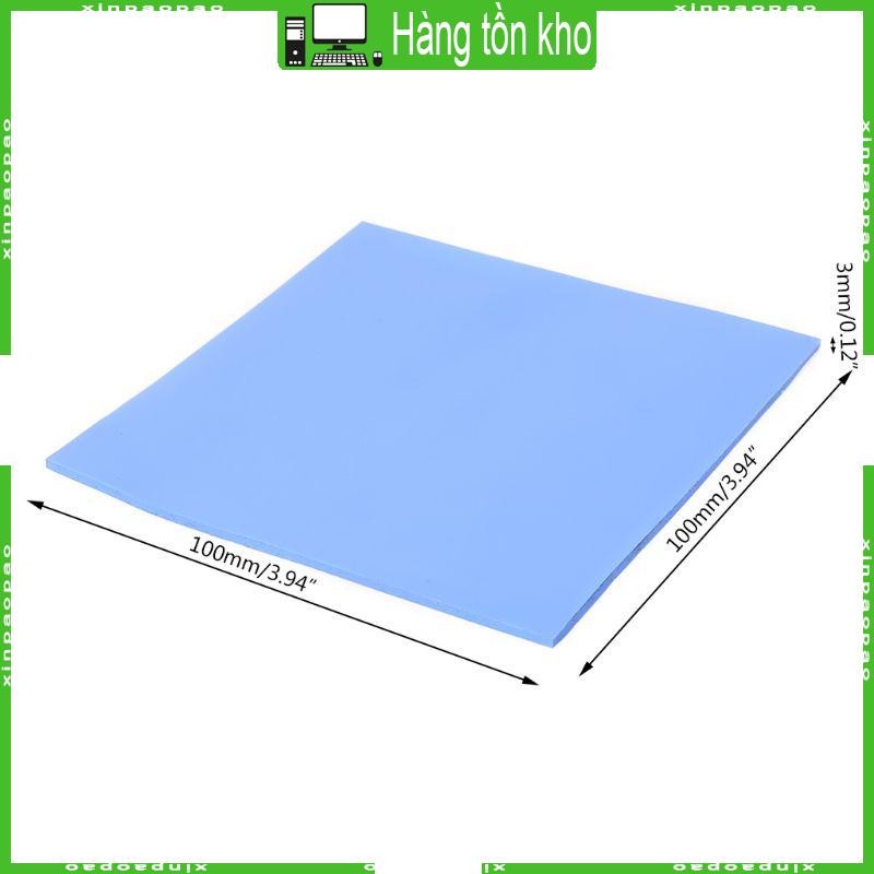 XI 100mm x 100mm x 3mm CPU Chip Tản nhiệt Làm mát Tấm silicon dẫn nhiệt ...