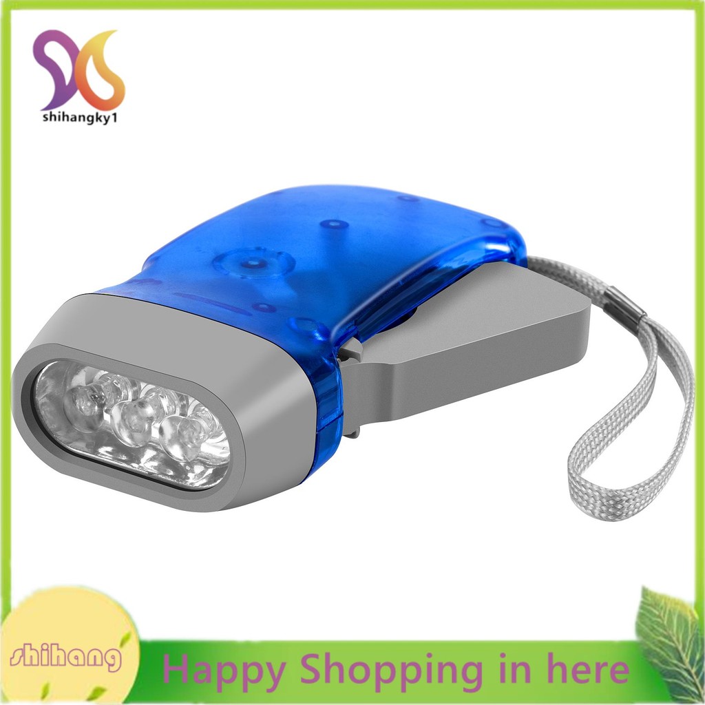 3 đèn LED Dynamo Wind Up Đèn pin ép tay quay Không có pin | Shopee Việt Nam