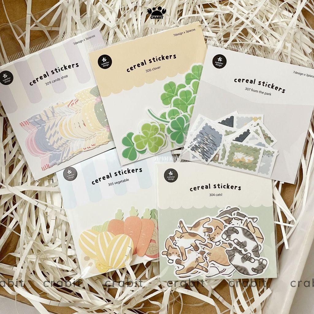 Sticker Suatelier mini hình dán cute phụ kiện đồ trang trí sổ tay ...