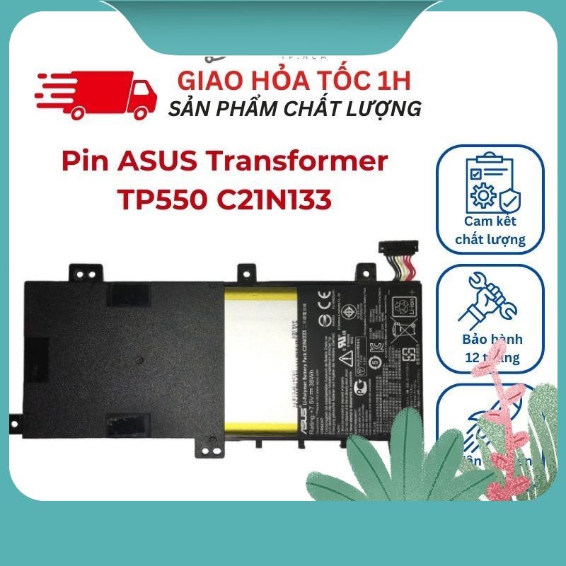 Pin Laptop Asus TP550 TP550L TP550LA TP550LD TP550LN C21N1333 Pin Asus Transformer Book Flip 38W ...