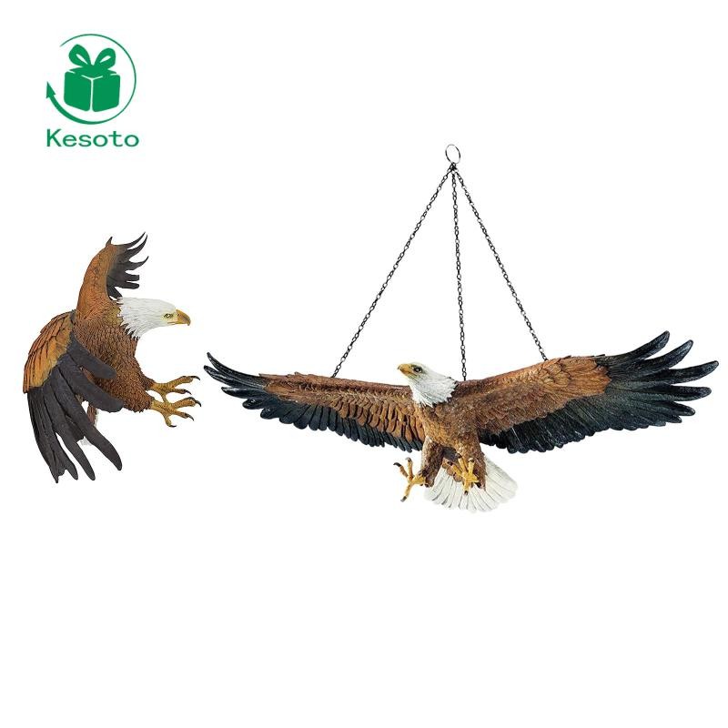 Kesoto Polyresin Eagle Flight Of Freedom Tượng chim treo đại bàng đầu ...