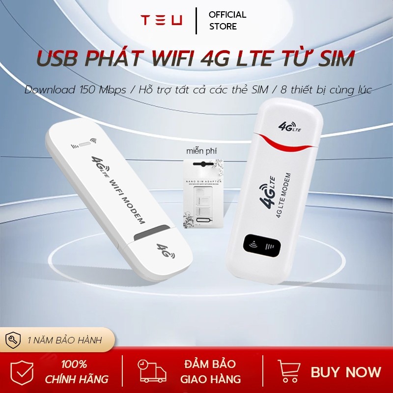 Cục phát wifi từ sim 4G dcom 4g PIX-LINK USB Modem, bộ phát wifi USB ...