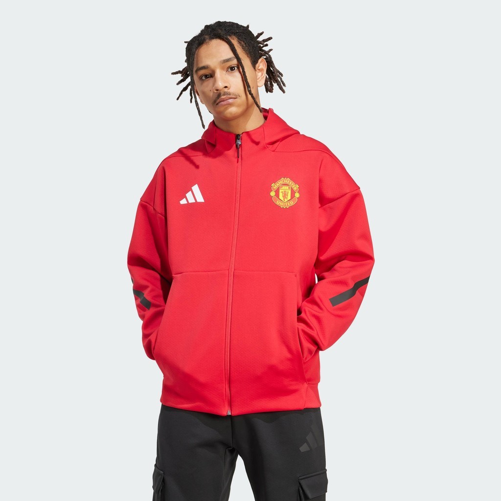 adidas Bóng đá Manchester United ADIDAS Z.N.E. Áo khoác Anthem Nam Đỏ ...