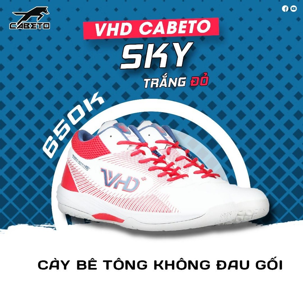 1.Giày bóng chuyền VHD Cabeto SKY 2 cày sân bê tông cho nam và nữ ...