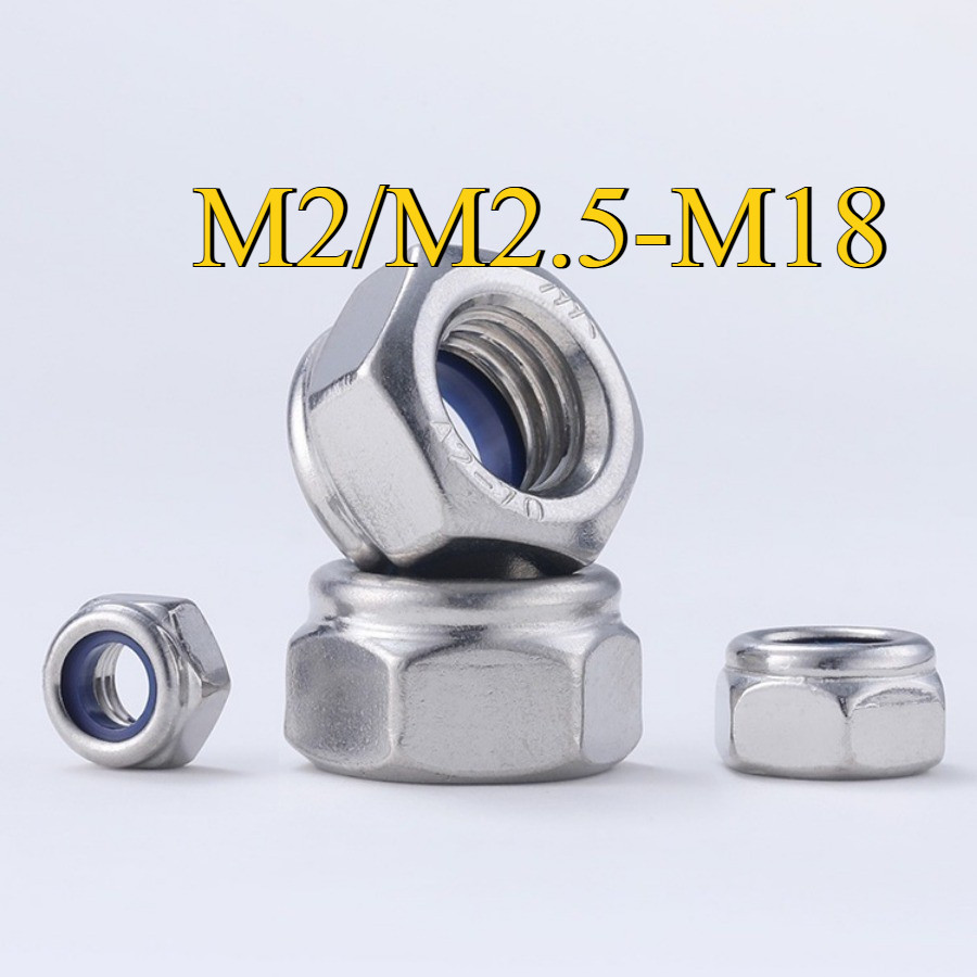 Đai Ốc Tán Keo Chống Trượt Inox 304 ecu inox đầu nhựa chống xoay M2 / M2.5-M18 (FKY-YL-VN-1 ...