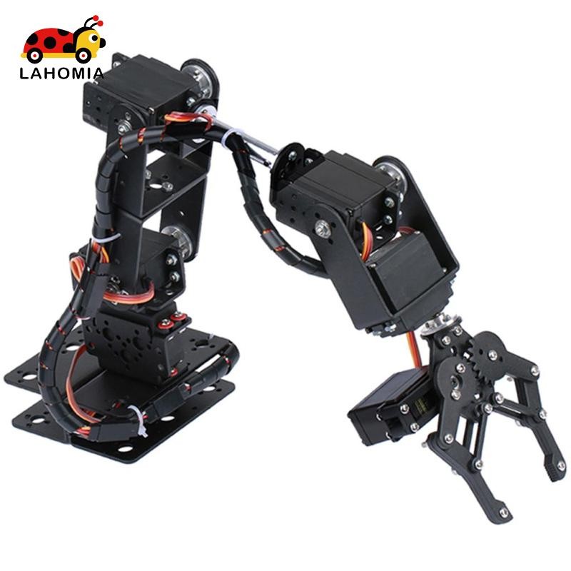 LAHOMIA DIY Robot điều khiển Servo 6 cánh tay cơ Robot cho bộ dụng cụ học tập | Shopee Việt Nam