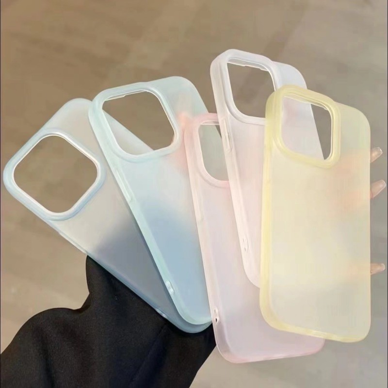 Ốp điện thoại trong suốt Ins Solid Coler Hàn Quốc cho iPhone 11 16 12 ...