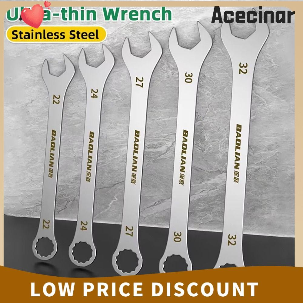 ACECINAR 1 Cờ lê mở siêu mỏng, Cờ lê Ratchet dày 5-32mm 3mm, Cờ lê mở ...