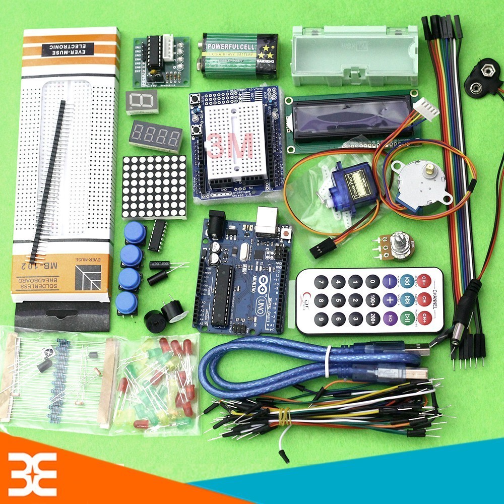 Combo kit học tập Arduino R3 V1, kit arduino uno | Shopee Việt Nam