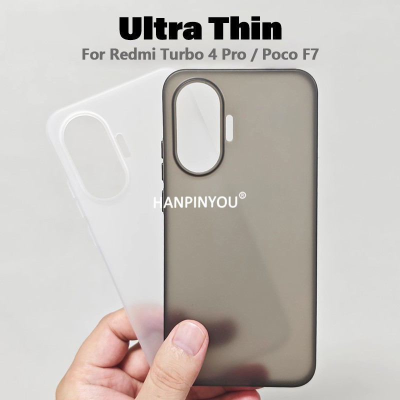 Ốp điện thoại mờ siêu mỏng đơn giản cho Xiaomi Poco F7 F6 Pro Ultra Redmi Turbo 4 Pro Anti ...