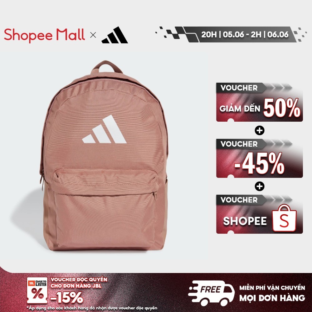 adidas Lifestyle Classic 3 Bar Logo Backpack Unisex Pink IS7055 ...