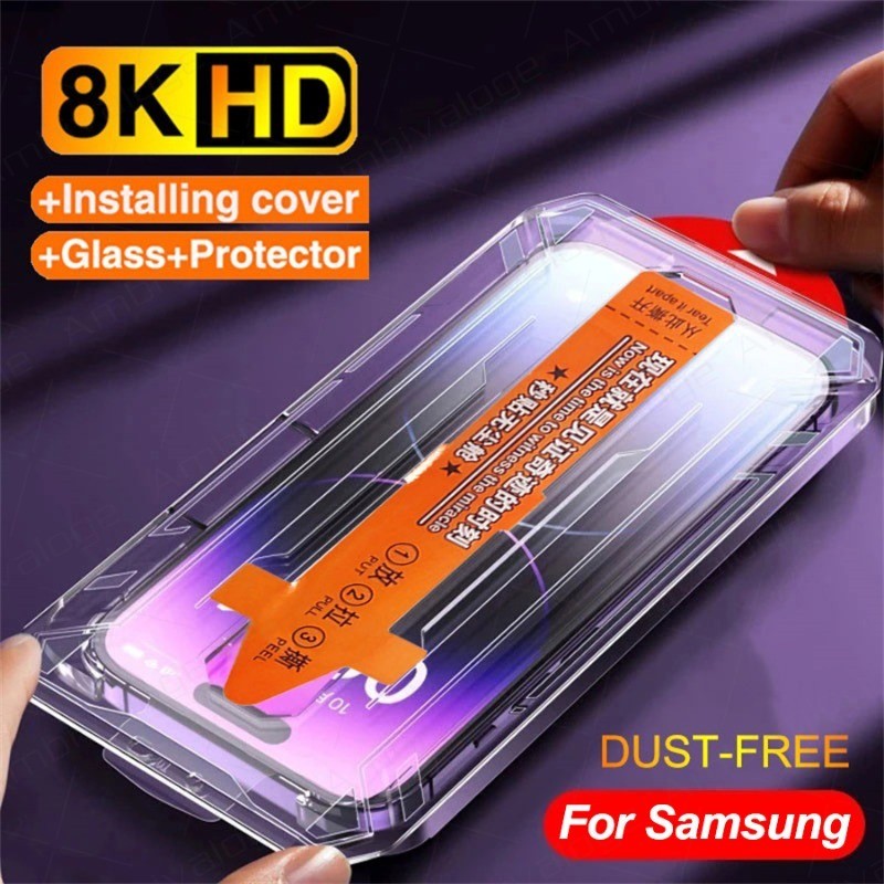 Kính cường lực khung tự dán Cho Samsung Galaxy A20 A30 A50 A11 A31 A51 A71 A12 A22 A32 A42 A52 ...