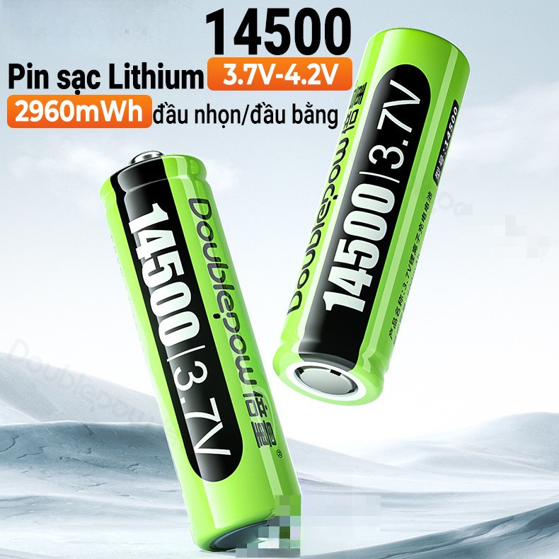 Pin 14500 Doublepow 2960mWh 3.7V Li-ion sạc lại dung lượng cao dùng cho ...