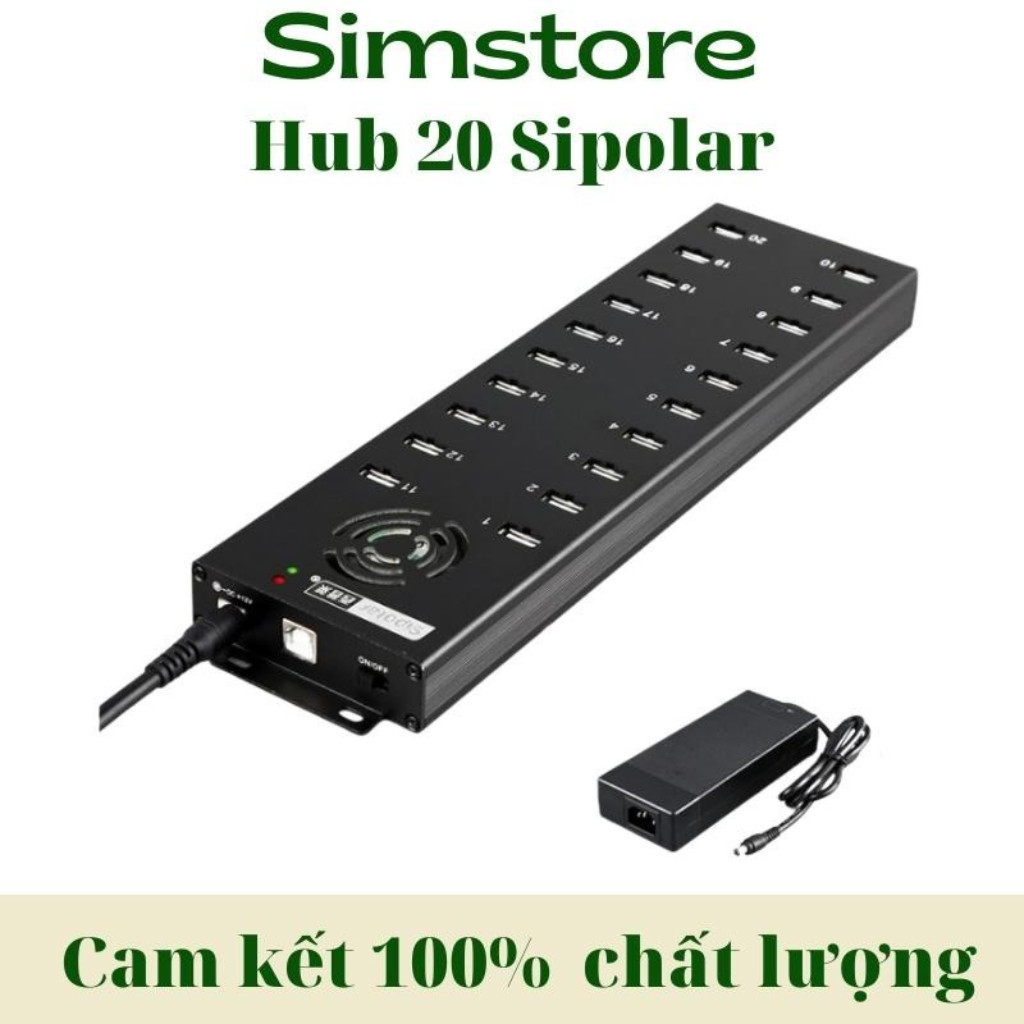 Hub usb 20 cổng sipolar , Bộ chia cổng usb 20 port sipolar Làm phone ...