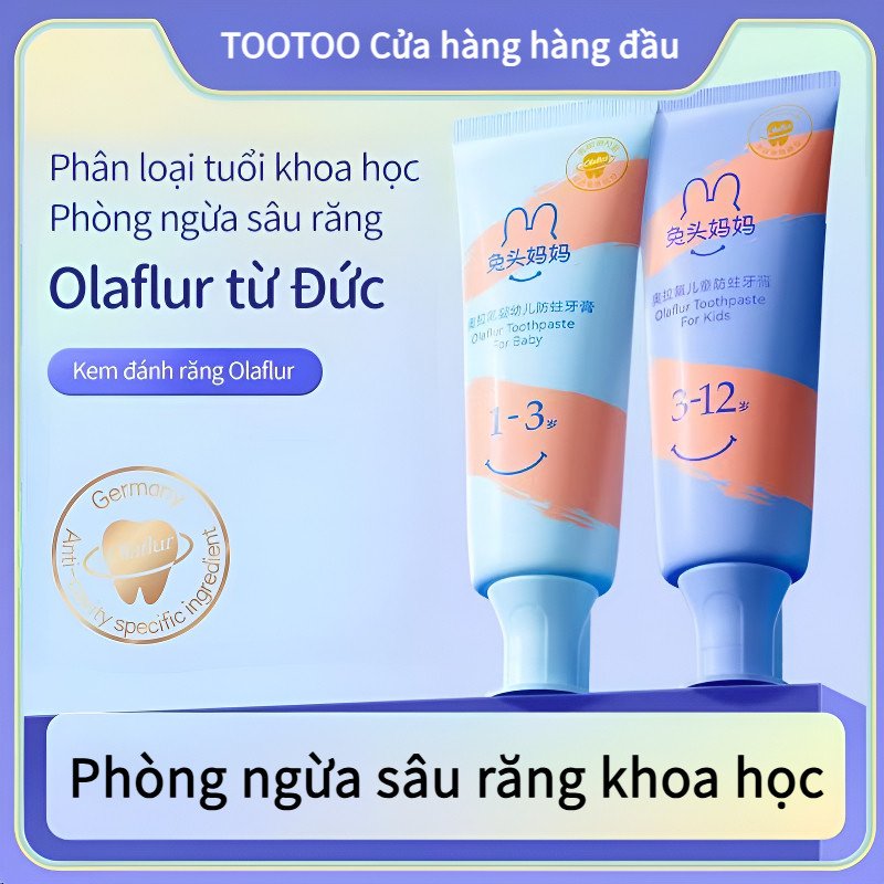 Kem Đánh Răng Tootoo Chống Sâu Răng Cho Trẻ Em Olaflur Độ Tinh Khiết ...
