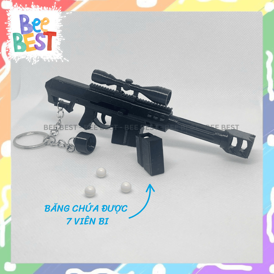 Móc khoá đồ chơi mô hình mini súng Barrett M82 Keychain | Shopee Việt Nam