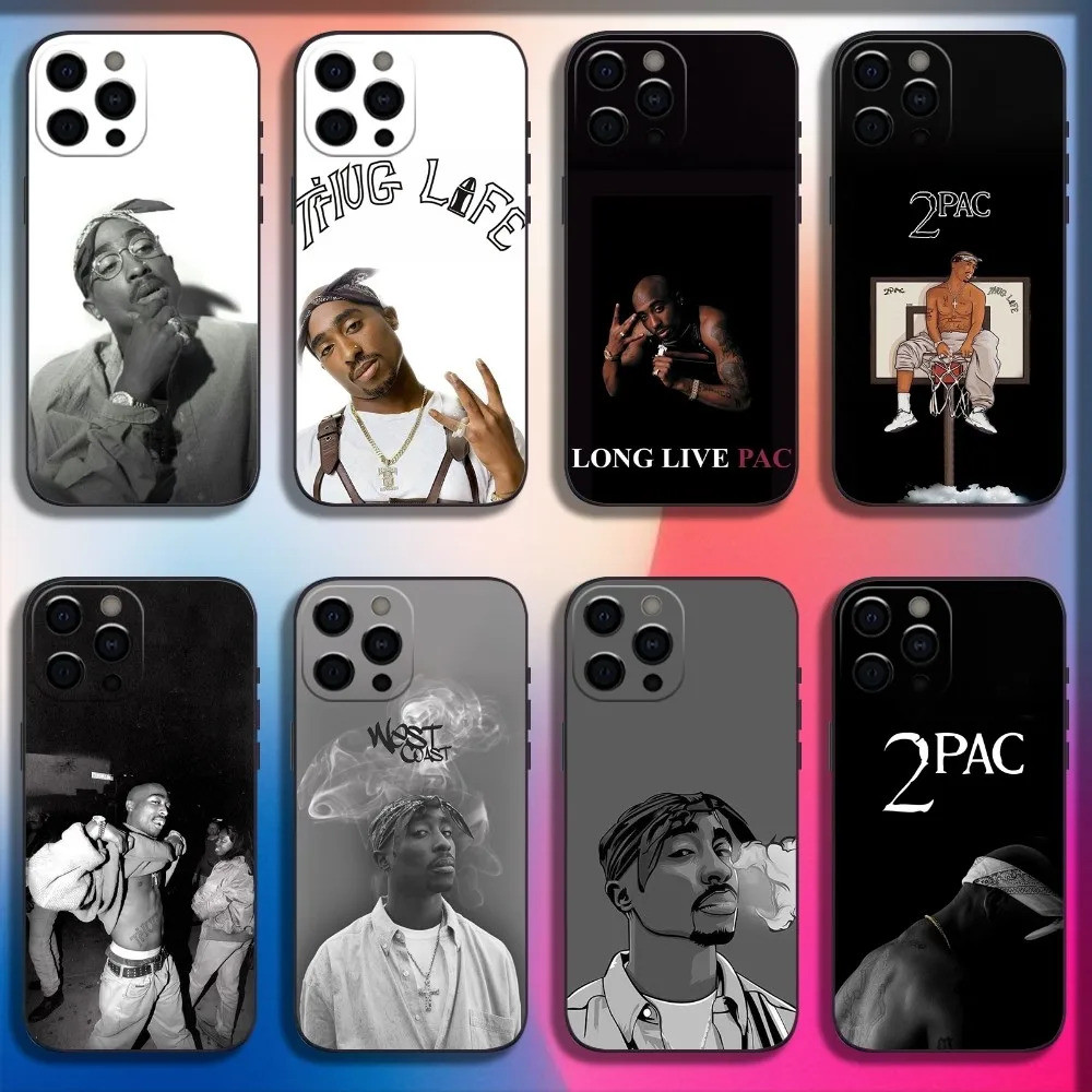 Ốp điện thoại TP-1 Hip Hop 2pac Singer Tupac cho iPhone 16,15,14,13,12 ...