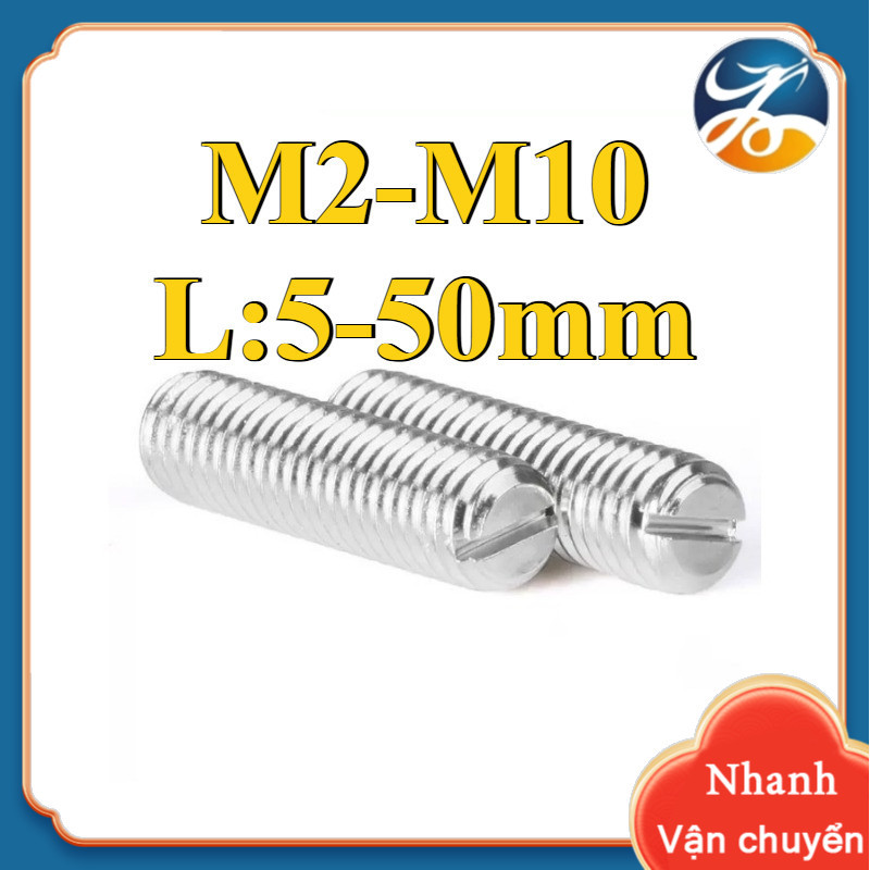 Cây ty ren inox 304，Bulong inox 304 M2 / M2.5 / M3 / M4 / M5 / M6 / M8 ...