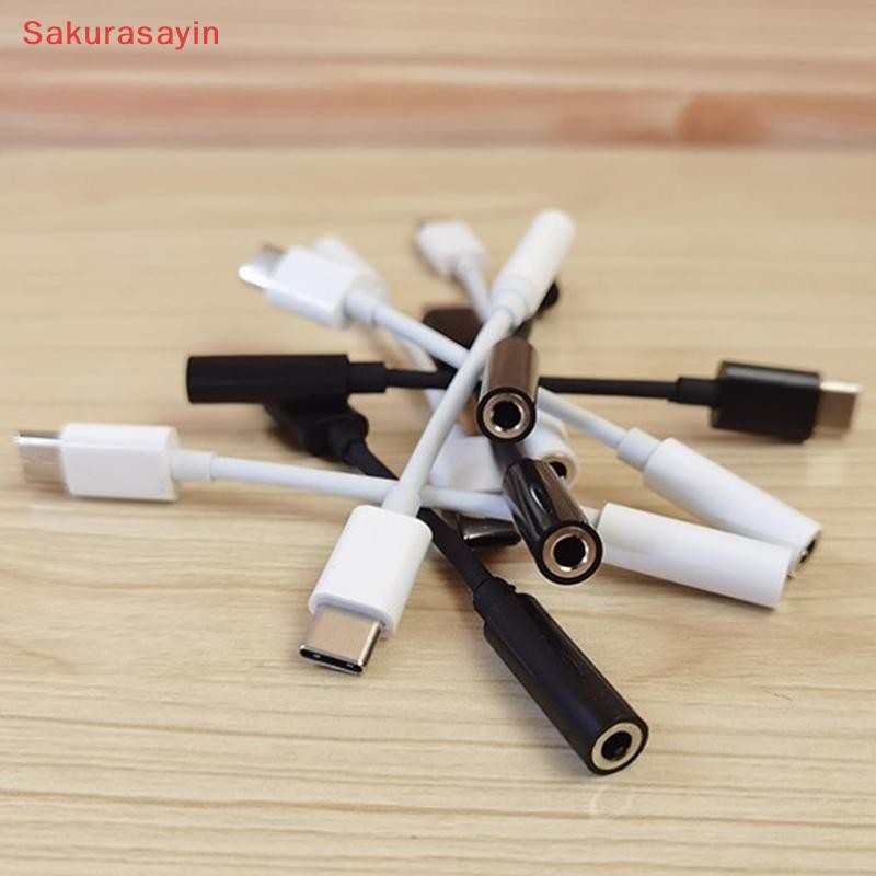{Sakurasayin} Bộ chuyển đổi cáp tai nghe Type-C sang 3,5 mm Type C Nam sang 3,5 AUX Audio Female ...