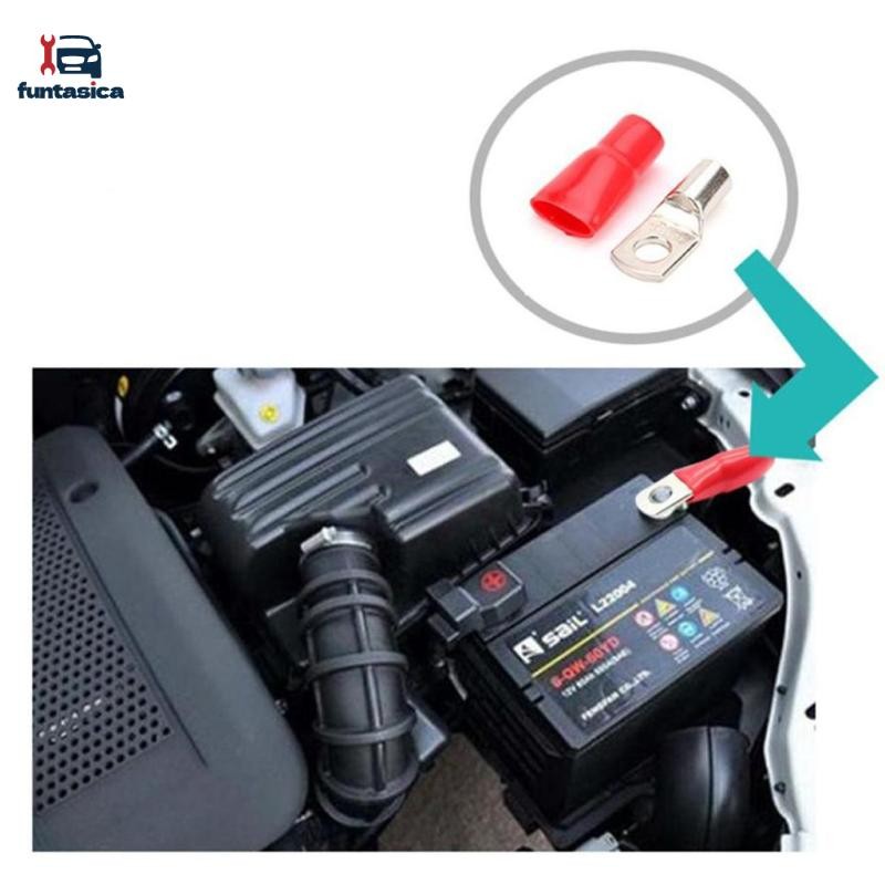 Funtasica 10 Miếng Thiết Bị Đầu Cuối Ống Đồng Kết Nối Pin Cáp Lugs w ...