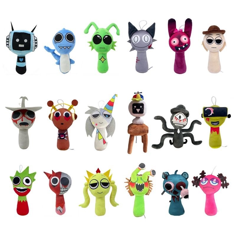20cm Incredibox Sprunki Đồ chơi nhồi bông Sprunky Đồ chơi Sprunki Mr ...