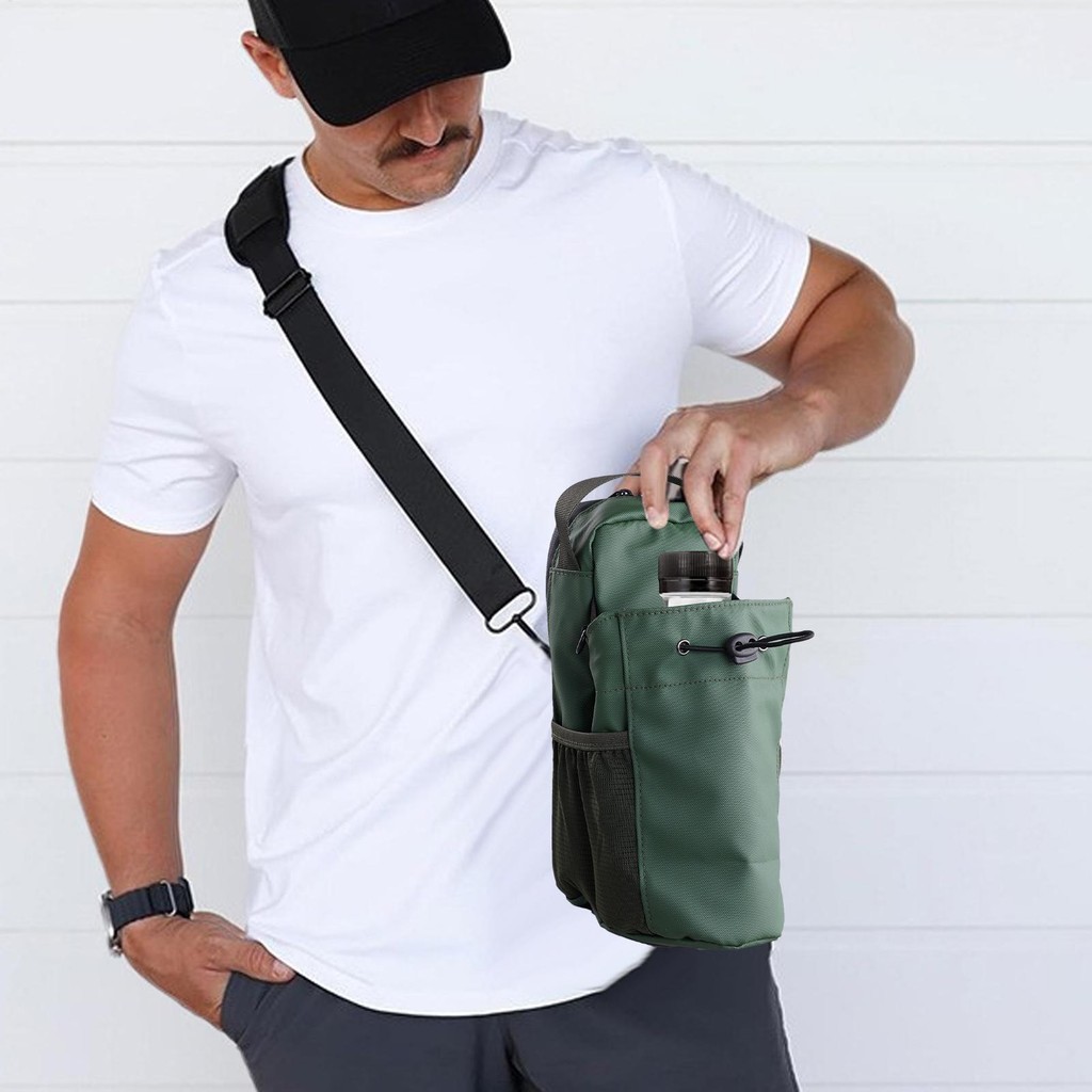 Magnetic Gym Pouch Large Capacity Magnetic Sling Chest Bag With Strap ...