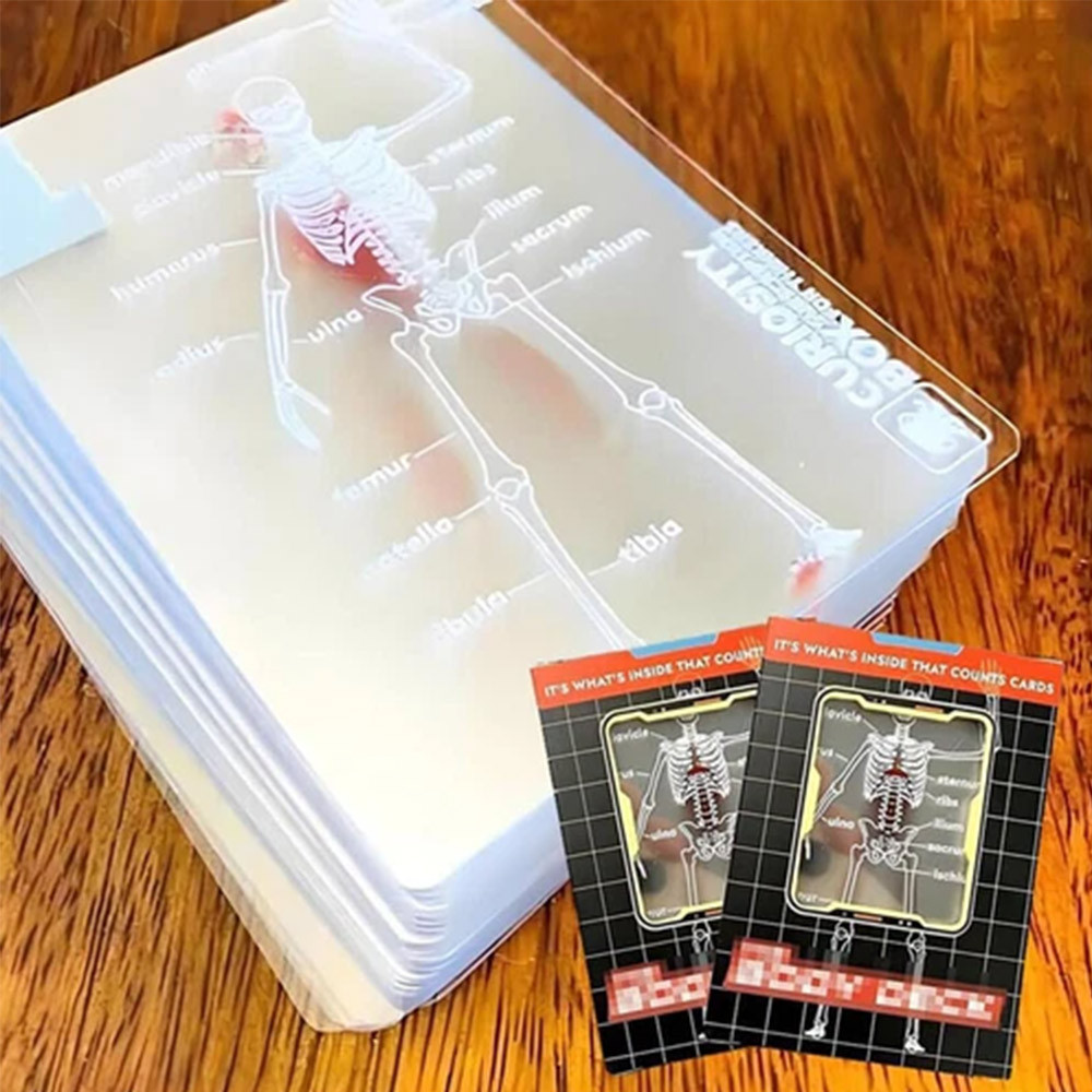 Human Anatomy Playing Cards The Body Deck Funny Transparent Human ...