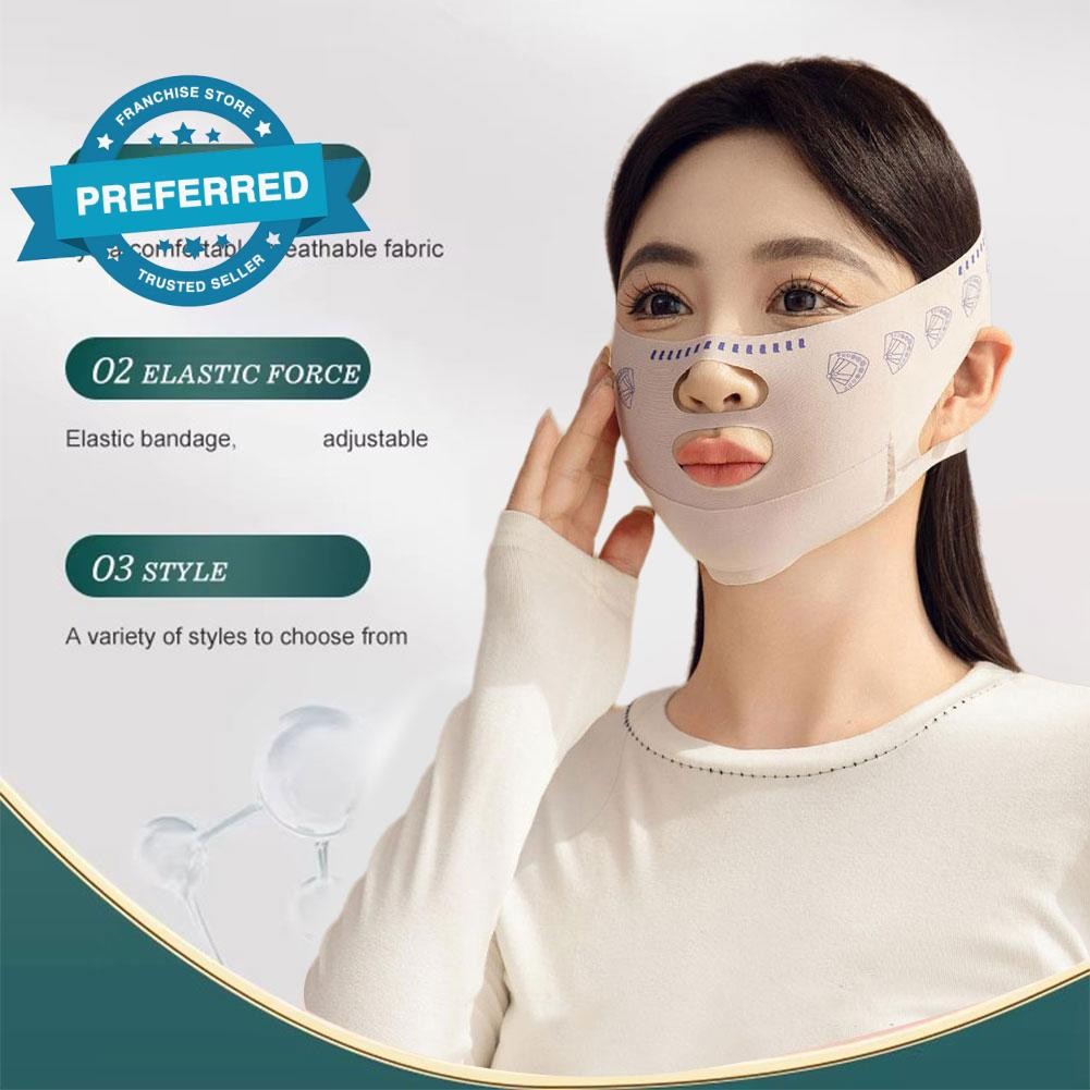Đai nâng cơ mặt hai tầng V Line Face Shaper Cheek Chin Lift Up Strap ...