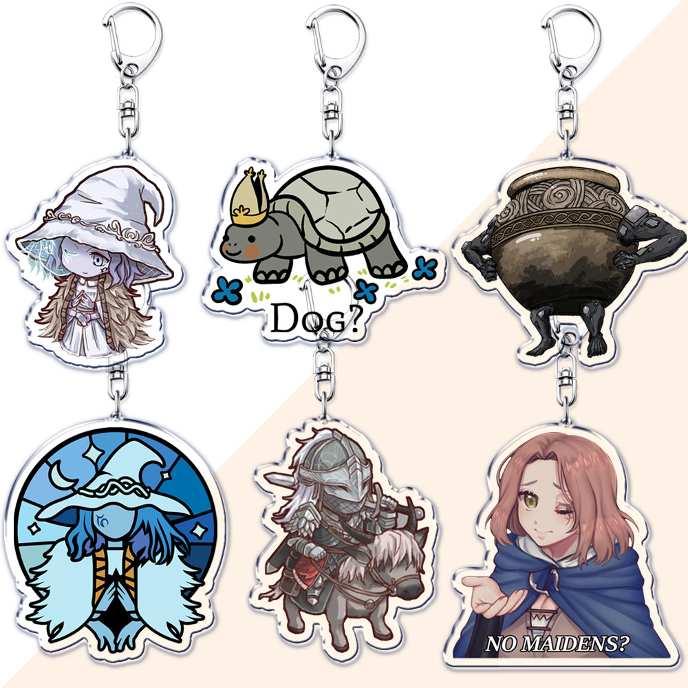 Video Game Dark Souls Keychains for Women Accessories Bag Bloodborne ...